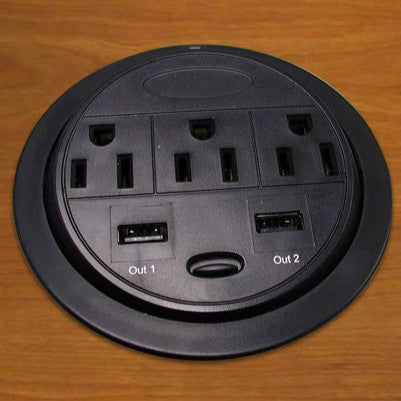 Desktop Power and Data Ports | Office 1010